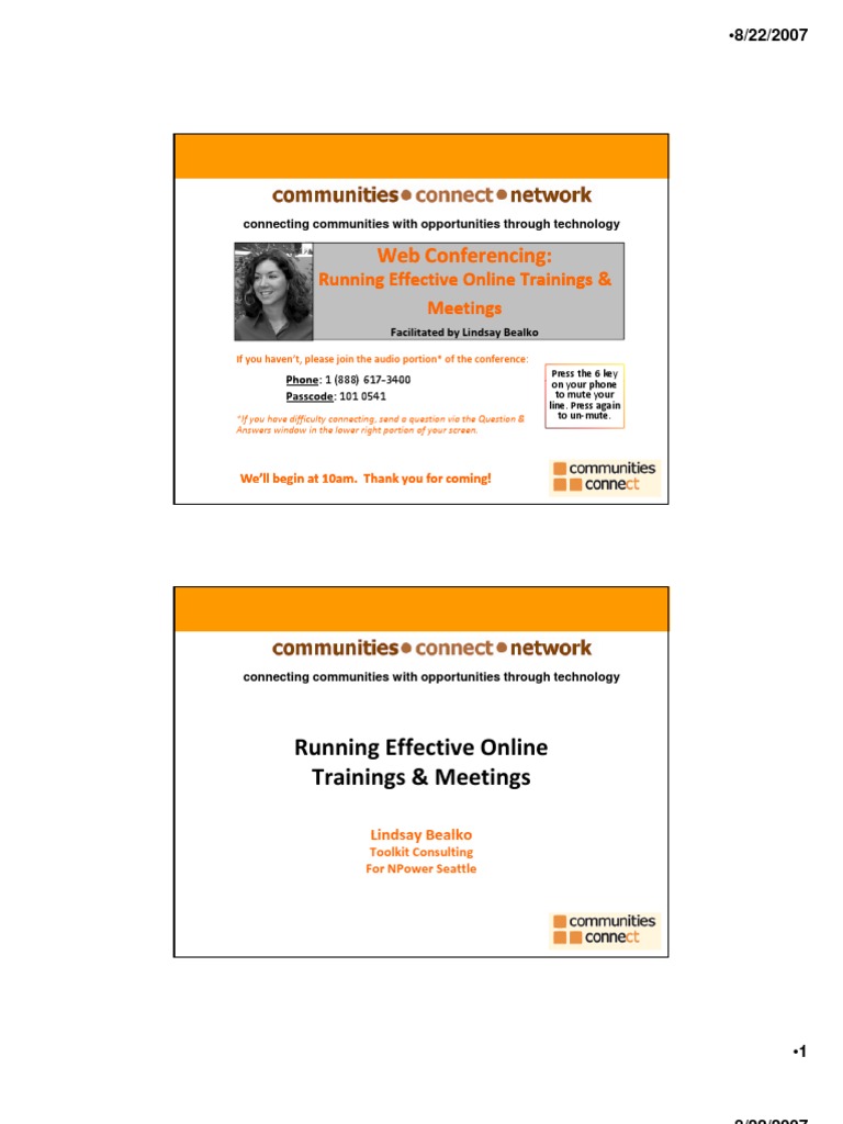 Web Conferencing: Web Conferencing: Web Conferencing: Web Conferencing ...