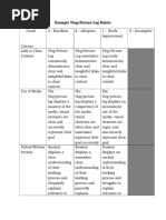 Grading Rubrics For Costume Parade | PDF | Costume
