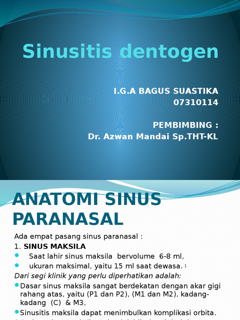Sinusitis Dentogen | PDF