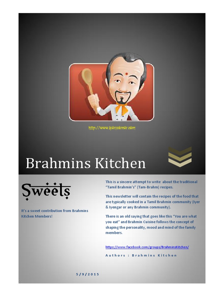 Brahmin Iyer Kitchen Recipe | PDF | South Asian Cuisine | Food Ingredients