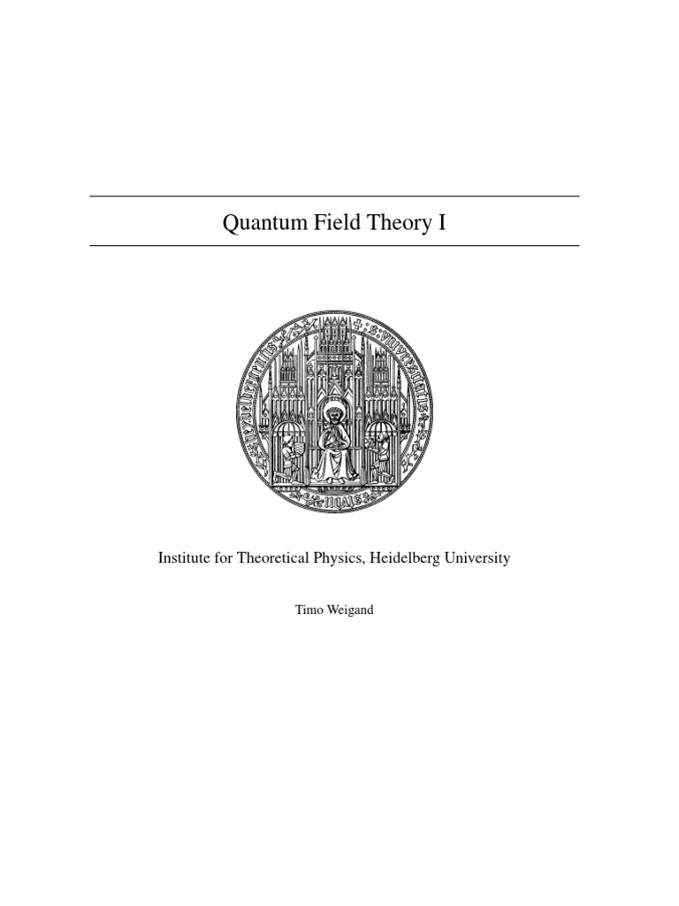 Quantum Field Theory Course Notes | PDF