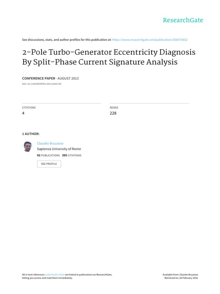 2-Pole Turbo-Gen Eccentricity Diagnosis by Split-Phase Current ...