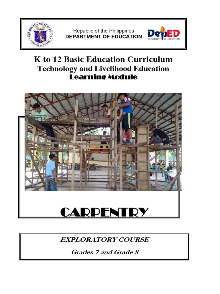 Carpentry Learning Module for Grades 7-8 | PDF | Foot (Unit) | Fraction ...