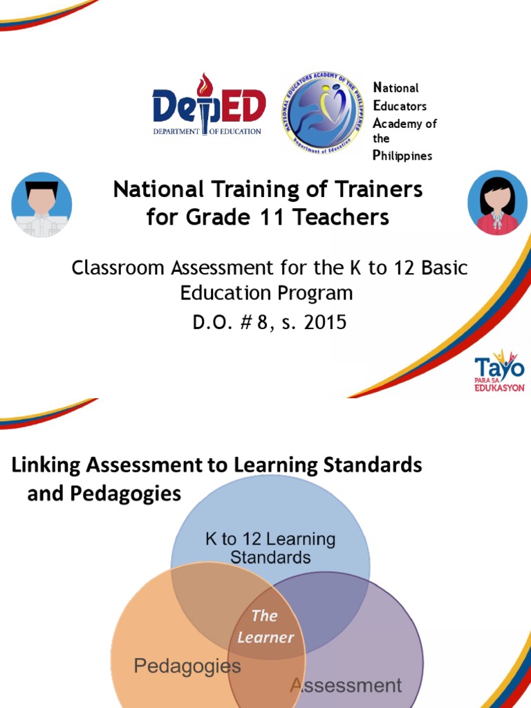 Grade 11 Teacher Training on Assessment | PDF | Educational Assessment ...
