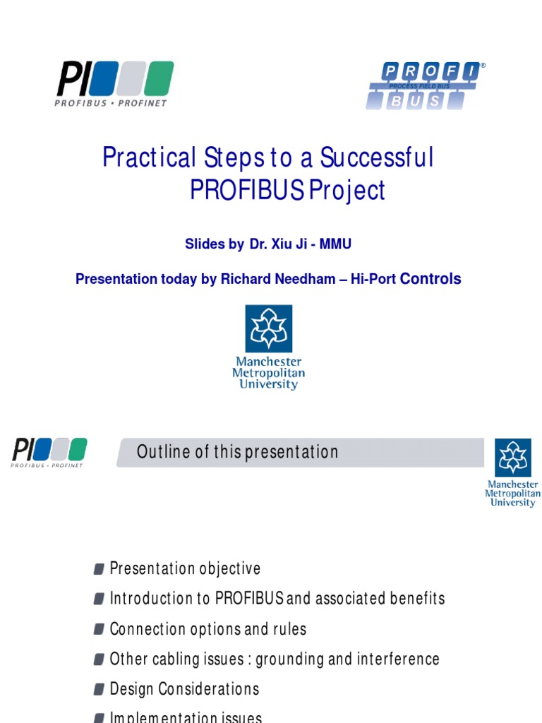 PROFIBUS Project Guide for Engineers | PDF | Cable | Automation