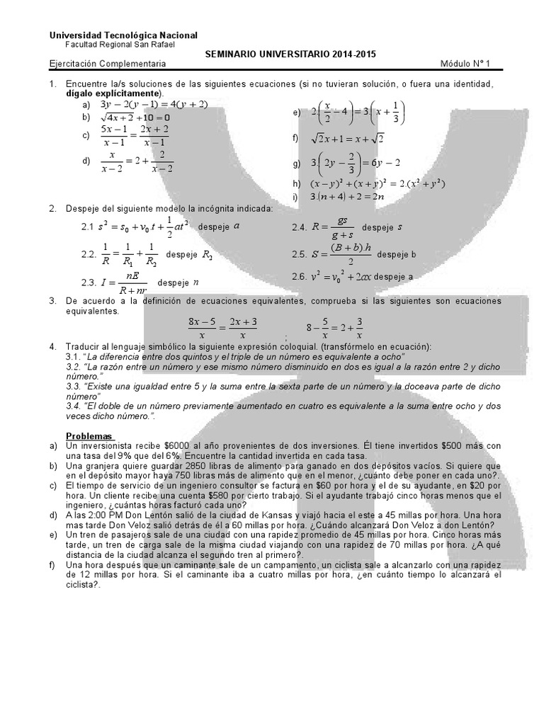 Ejercitación Complementaria Módulo N - 1 | PDF | Informática