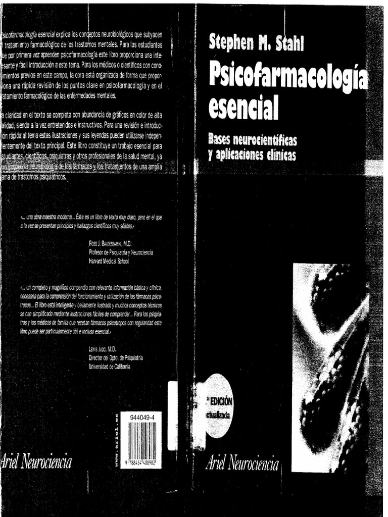 Psicofarmacologia Esencial Antipsicoticos Stephen M Stahl | PDF