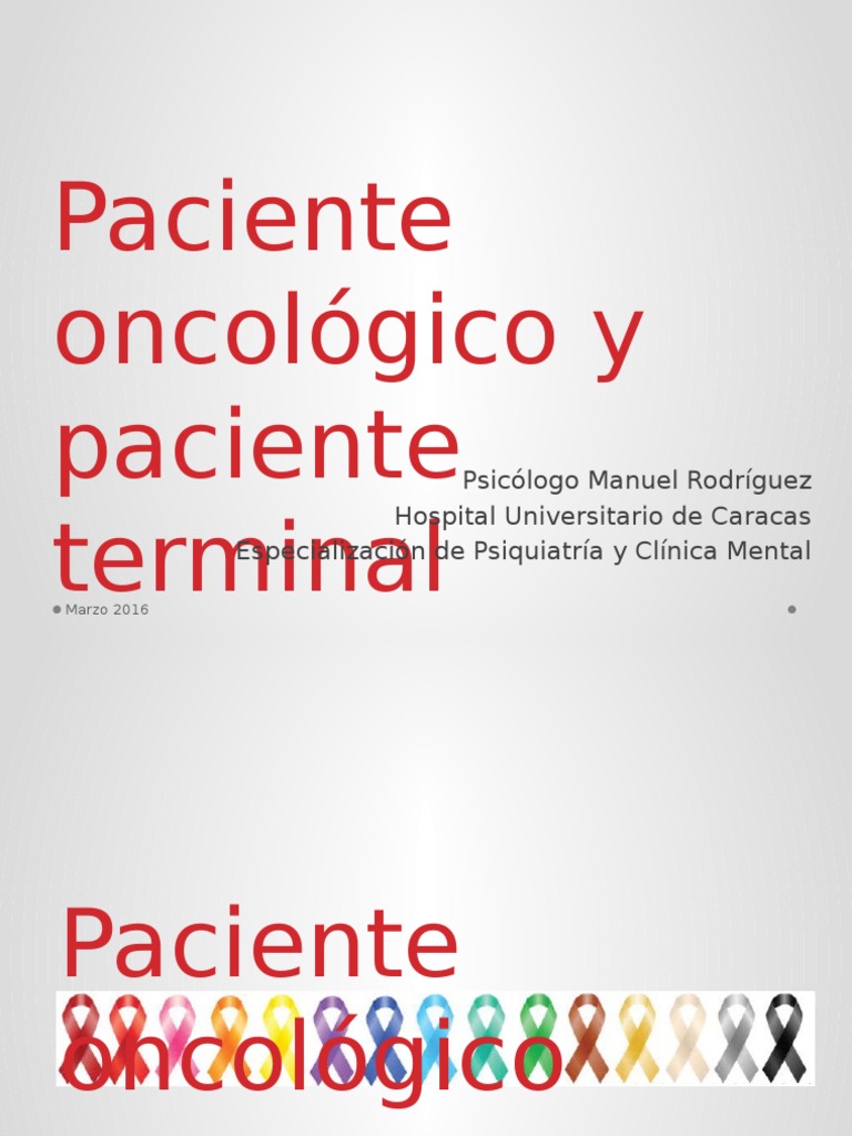 Definición de Paciente Oncológico | PDF | Metástasis | Cáncer