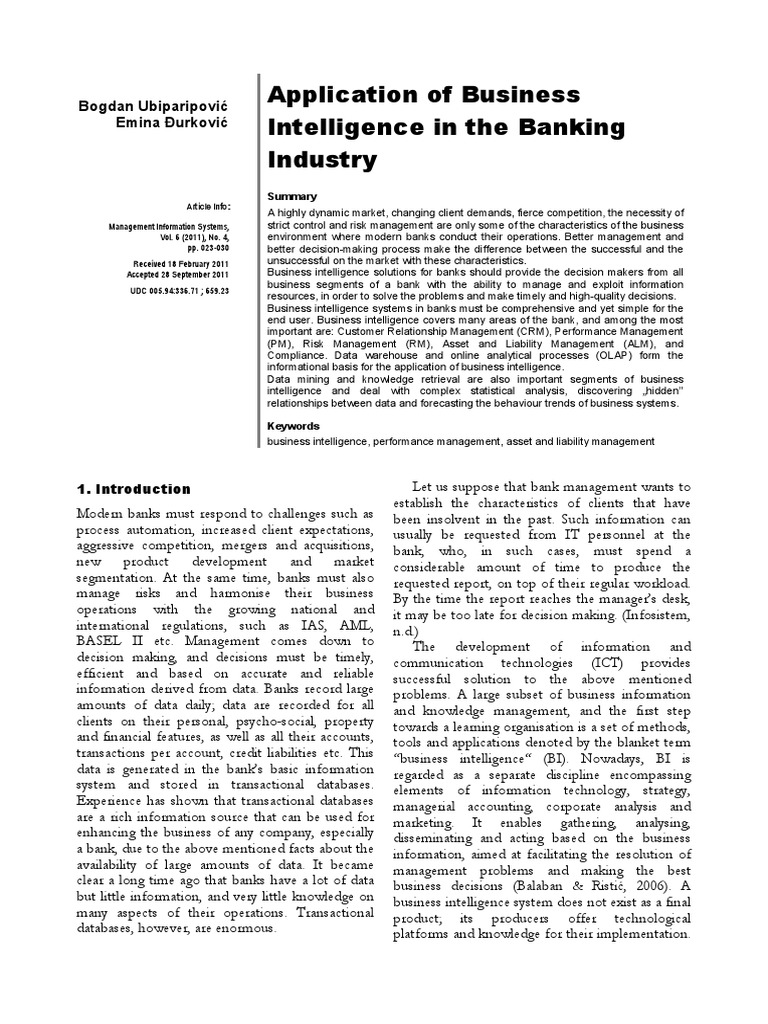 Mis2011 4 4 PDF | PDF | Business Intelligence | Asset Liability Management