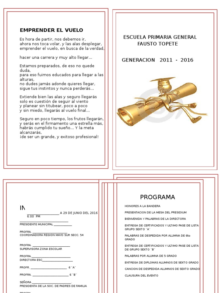 Programa de Graduacion | PDF