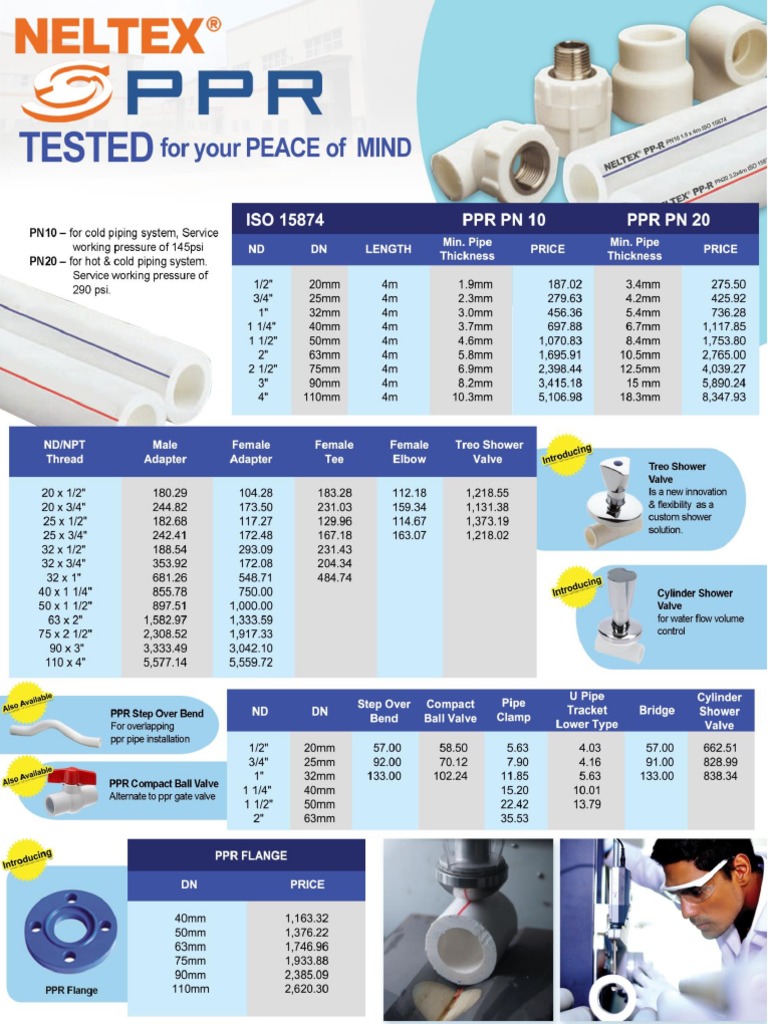 Neltex PPR Pricelist - 2015 | PDF