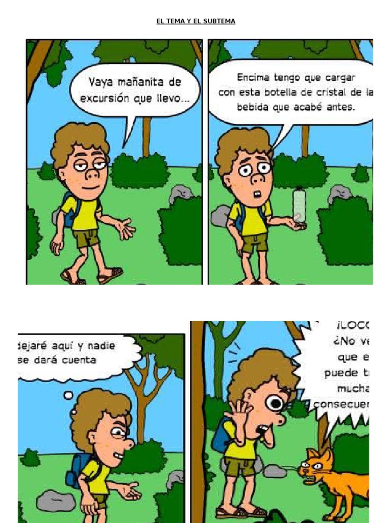 Imágenes EL TEMA Y EL SUBTEMA | PDF