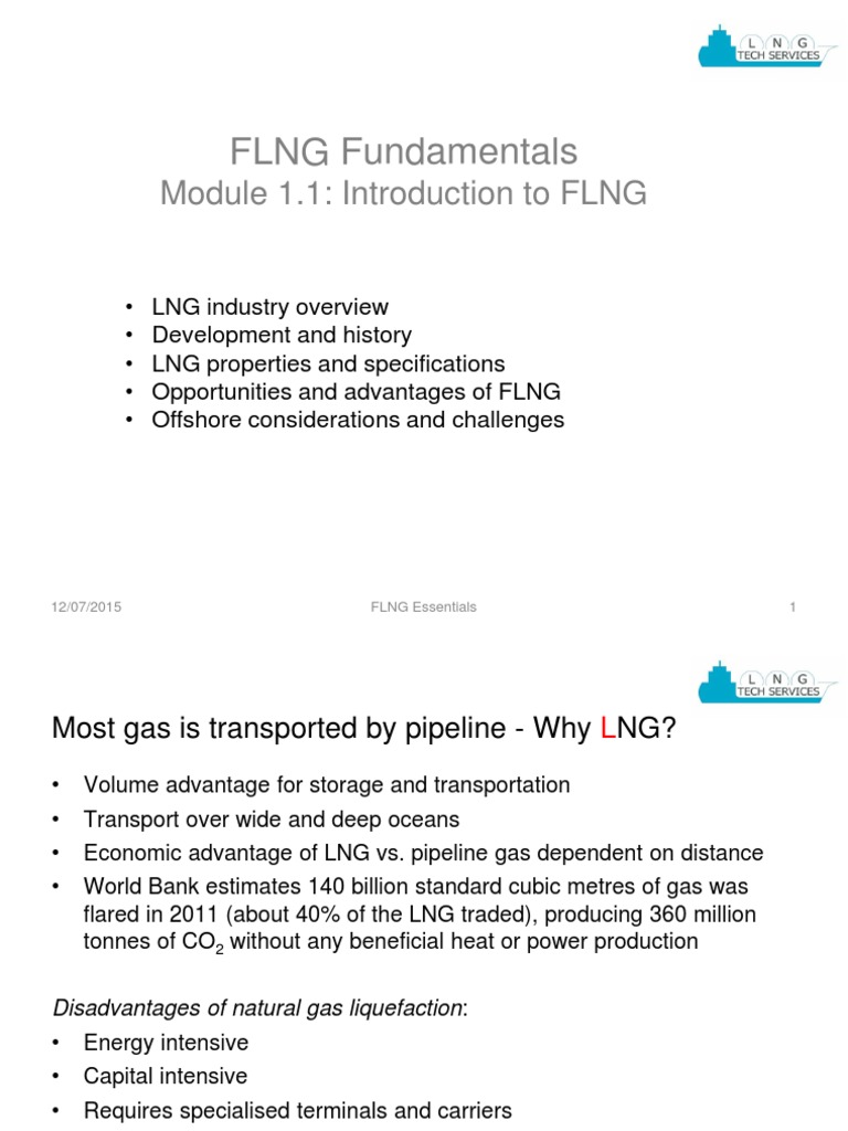 FLNG Training Module 1.1 Introduction To FLNG Rev 1 | PDF | Liquefied ...