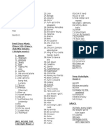 iDate Game Song List | PDF | Recorded Music | Pop Music
