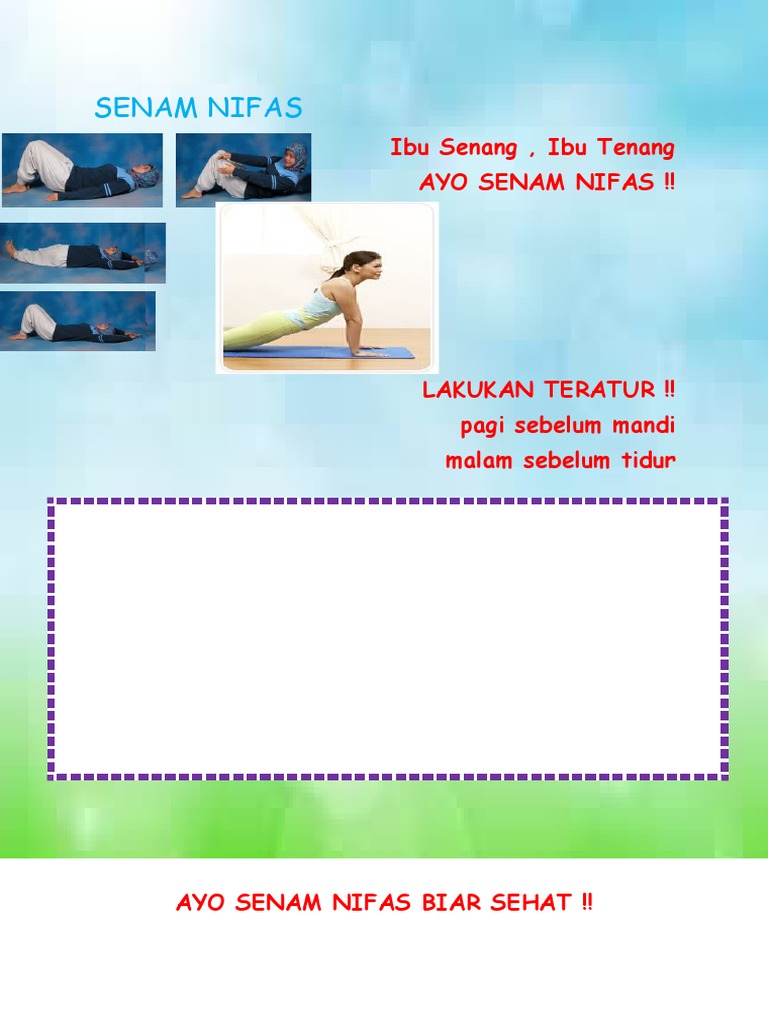 Poster Senam Nifas | PDF