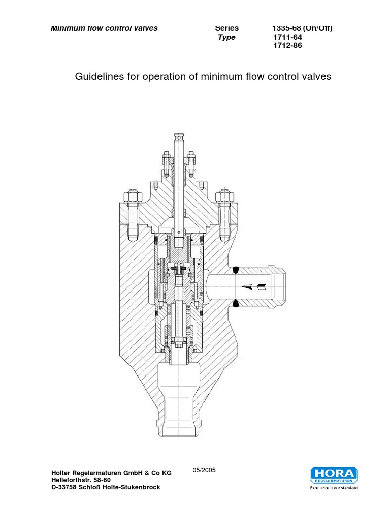 Guidelines For Operation of Minimum Flow Control Valves | PDF | Valve ...