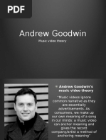 Goodwin's Music Video Theory | PDF | Singing | Rock Music