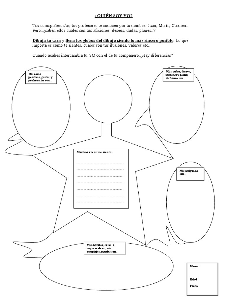 Ejercicio Quien Soy Yo | PDF