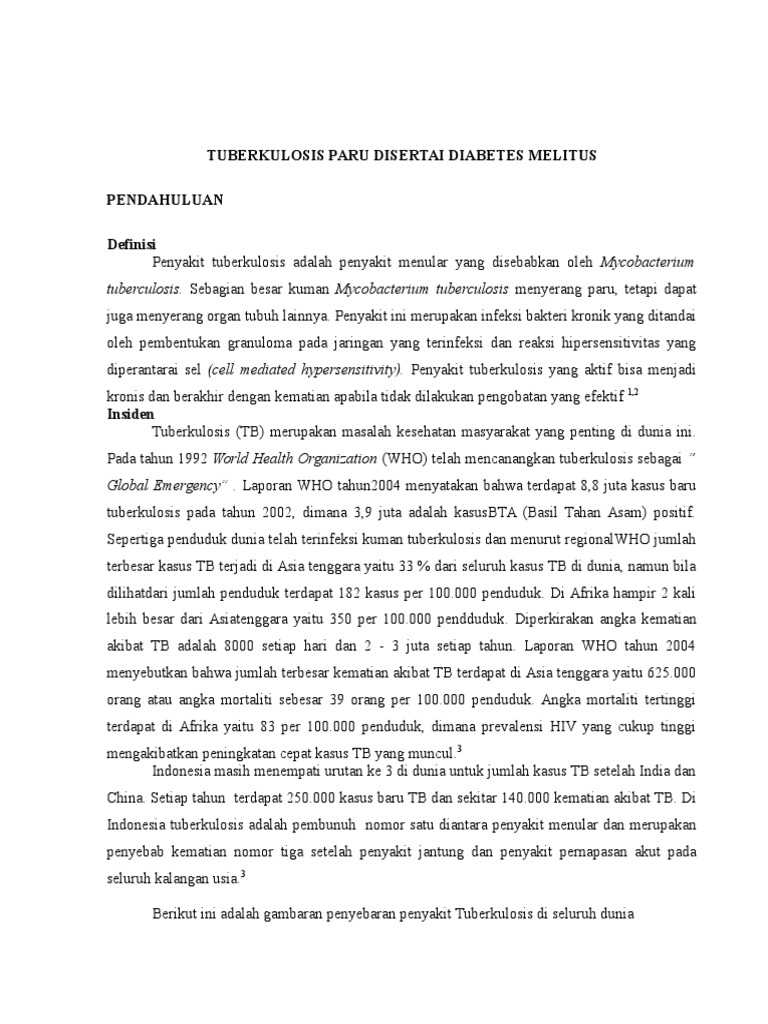 Lapsus TB Dengan DM | PDF