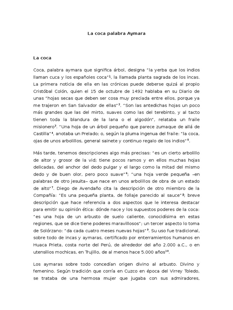 La coca, planta sagrada de los incas | PDF | Imperio Inca | Sacerdote