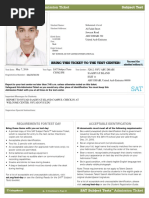 Digital Sat Seating Chart | PDF