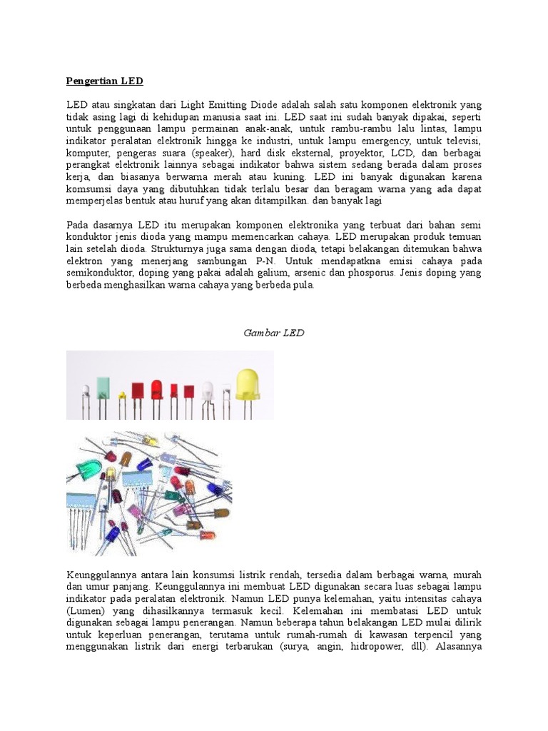 Pengertian LED | PDF