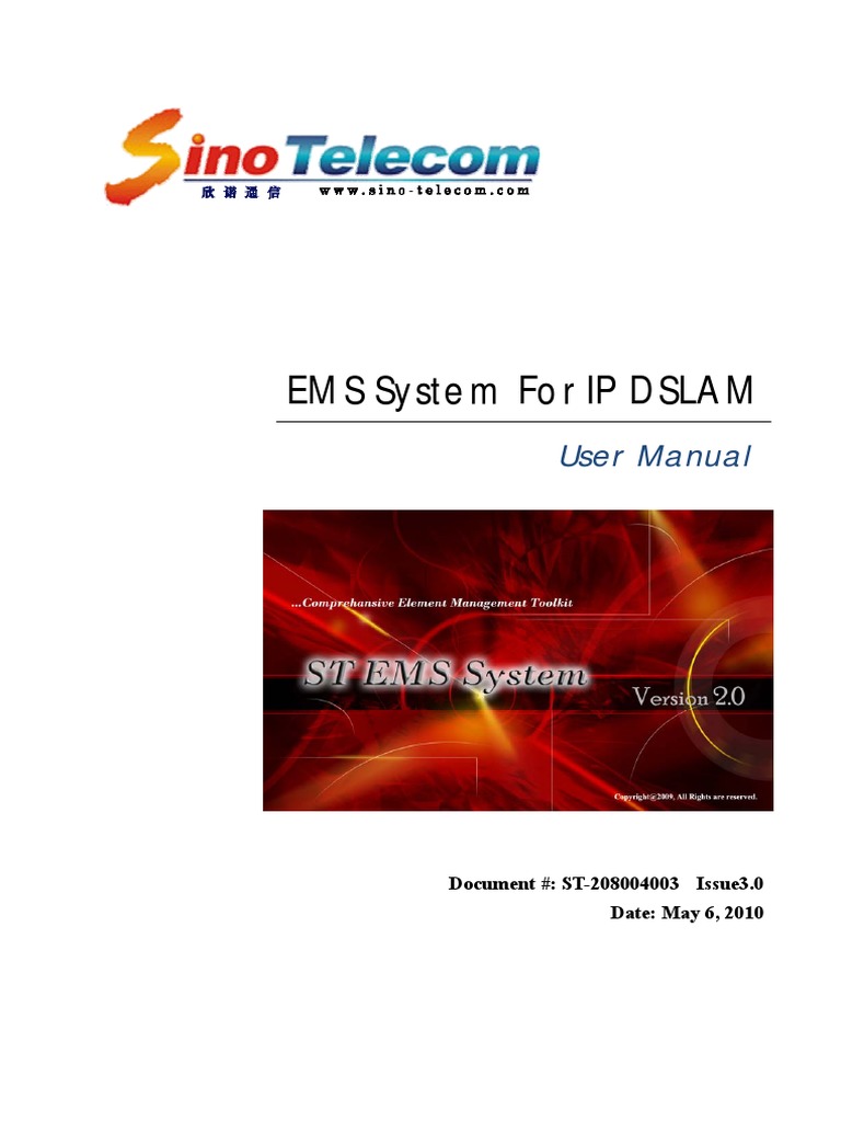 Ems System For Ip Dslam | PDF | Icon (Computing) | Ip Address