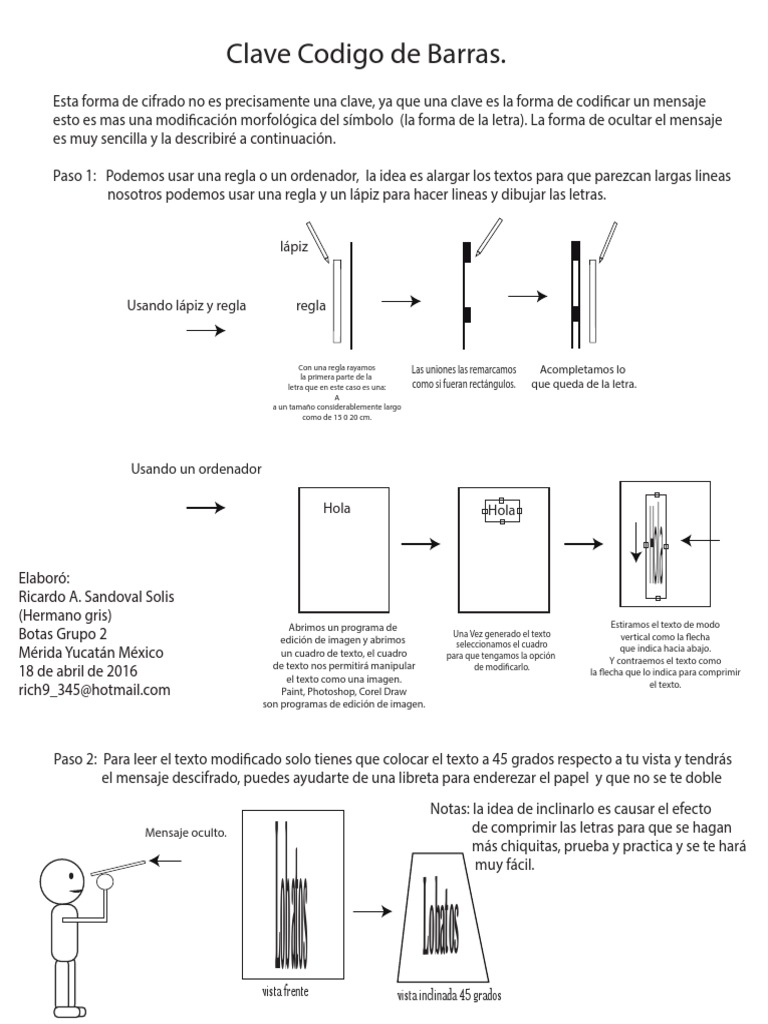 Clave Codigo de Barras | PDF