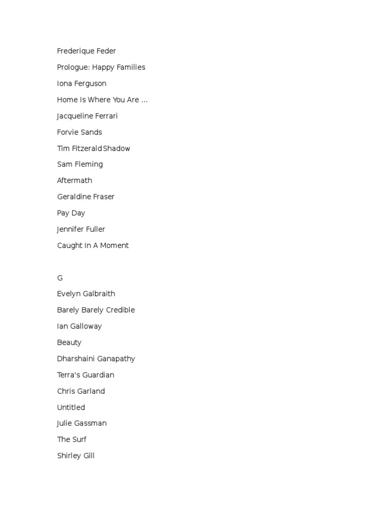 Short Stories and Prose Anthology | PDF