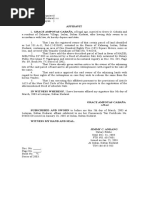Affidavit of Proof of Life | PDF | Law