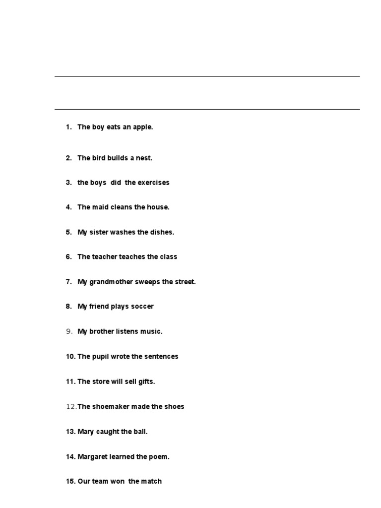 Active and Passive Voice Examples | PDF
