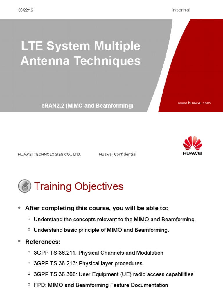 LTE System Multiple Antenna Techniques | PDF