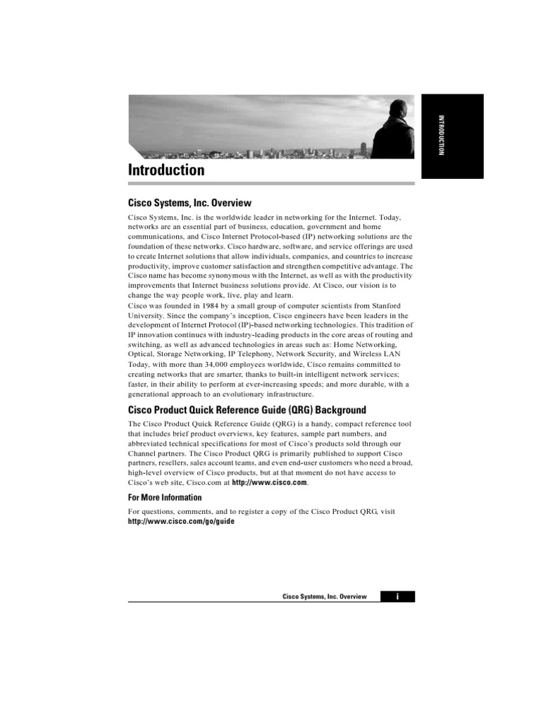 Cisco Product Quick Reference Guide 2007 | PDF | Internet Access ...
