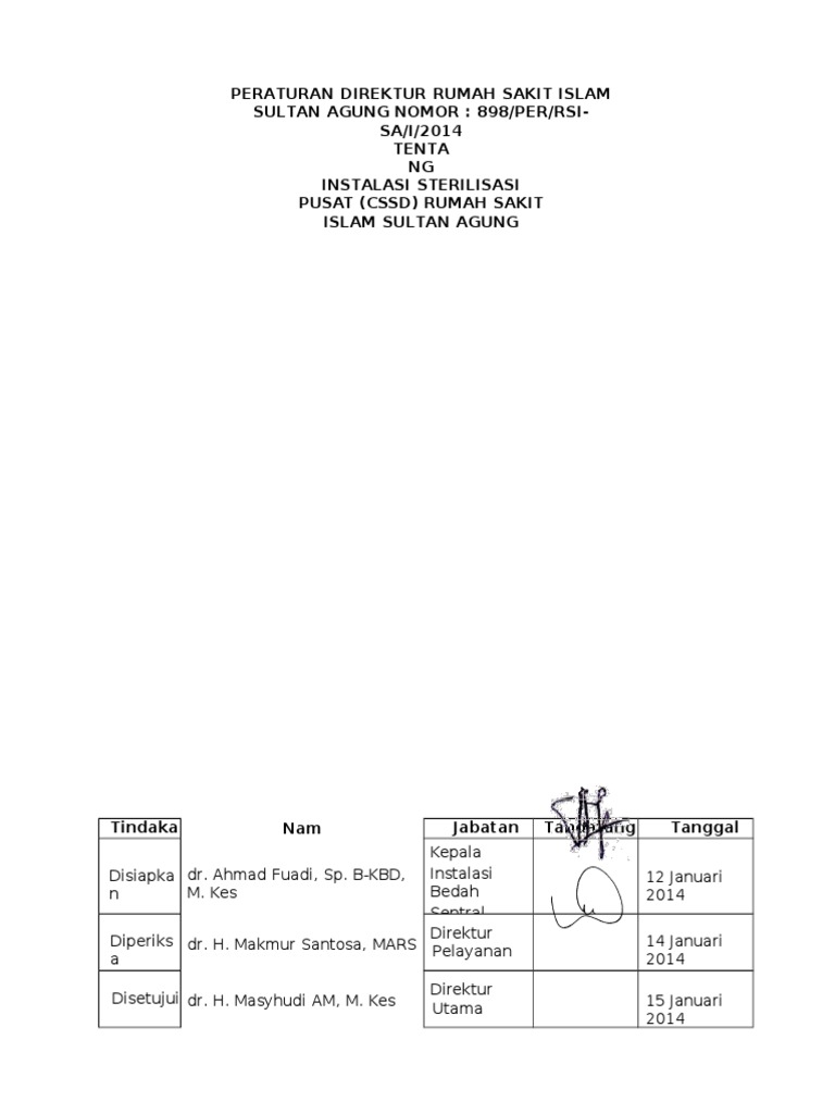 898 - Ppi Panduan CSSD | PDF