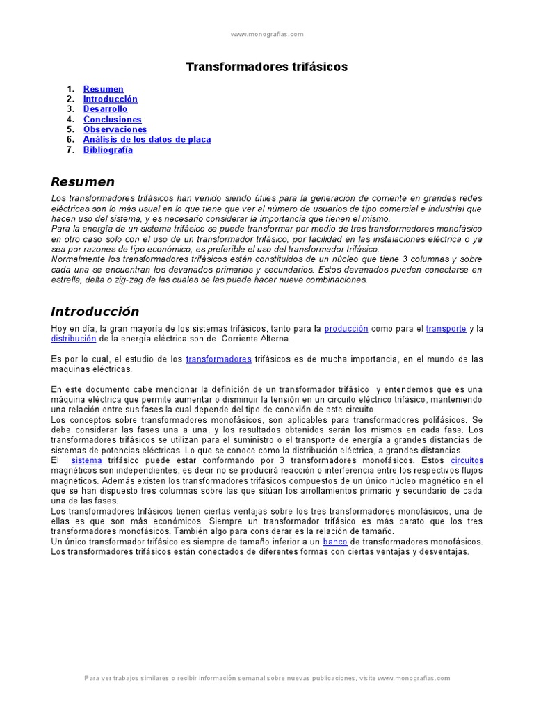 Transformadores Trifasico | PDF | Transformador | Inductor Transformadores Trifasico | PDF | Transformador | Inductor