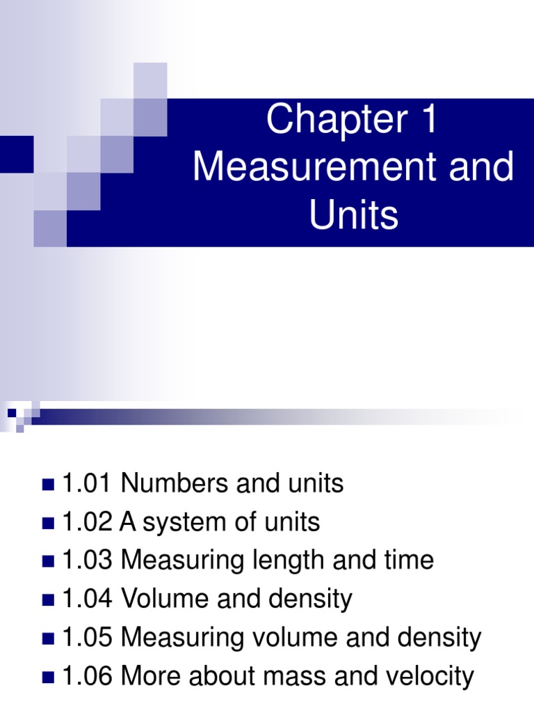 1.01 Numbers and Units and 1.02 A System of Units | PDF | Technology ...
