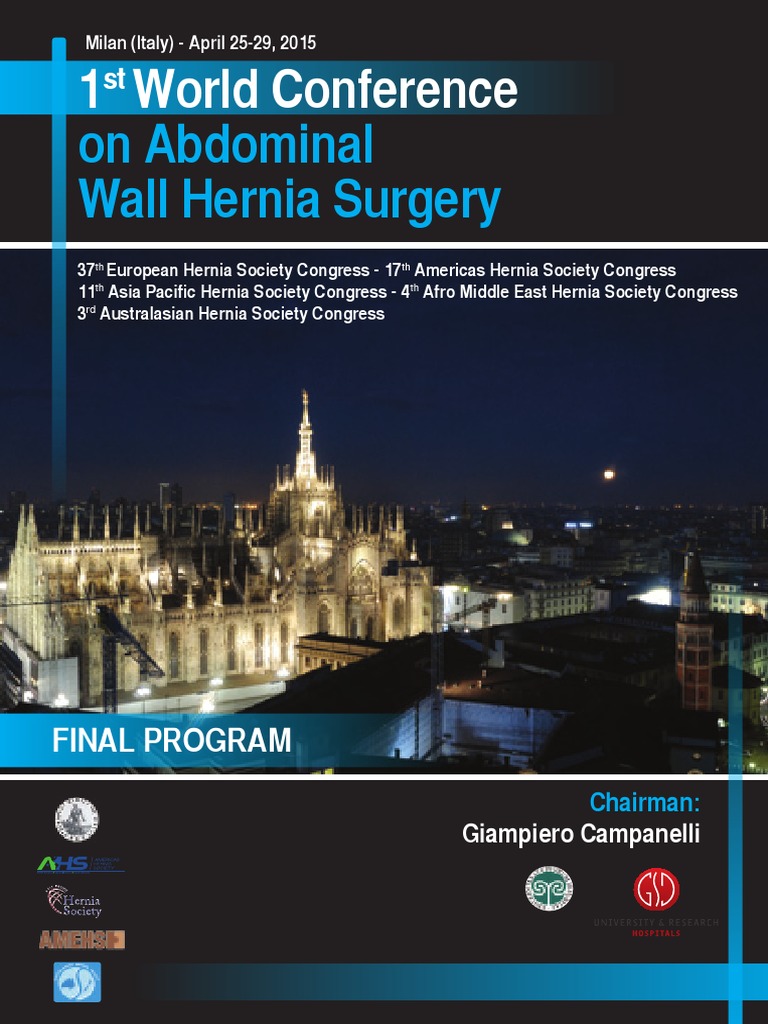 Hernia World Conference Program | PDF | Surgery | Medical Specialties