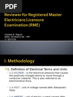 Reviewer For RME Licensure Exam | PDF