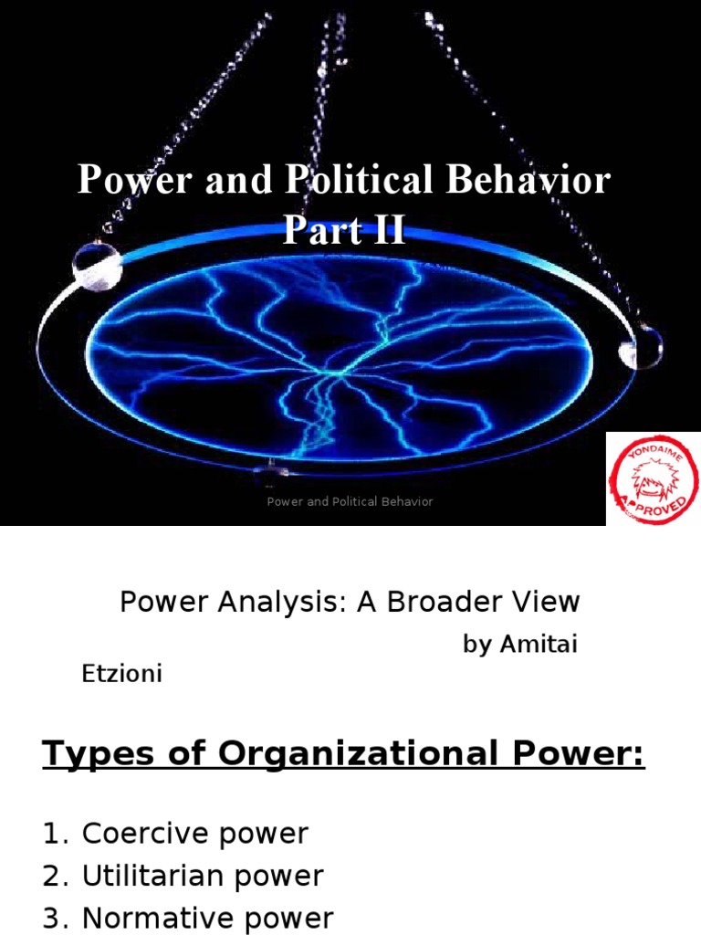 Part II To Part III Power and Political Behavior | PDF | Empowerment ...