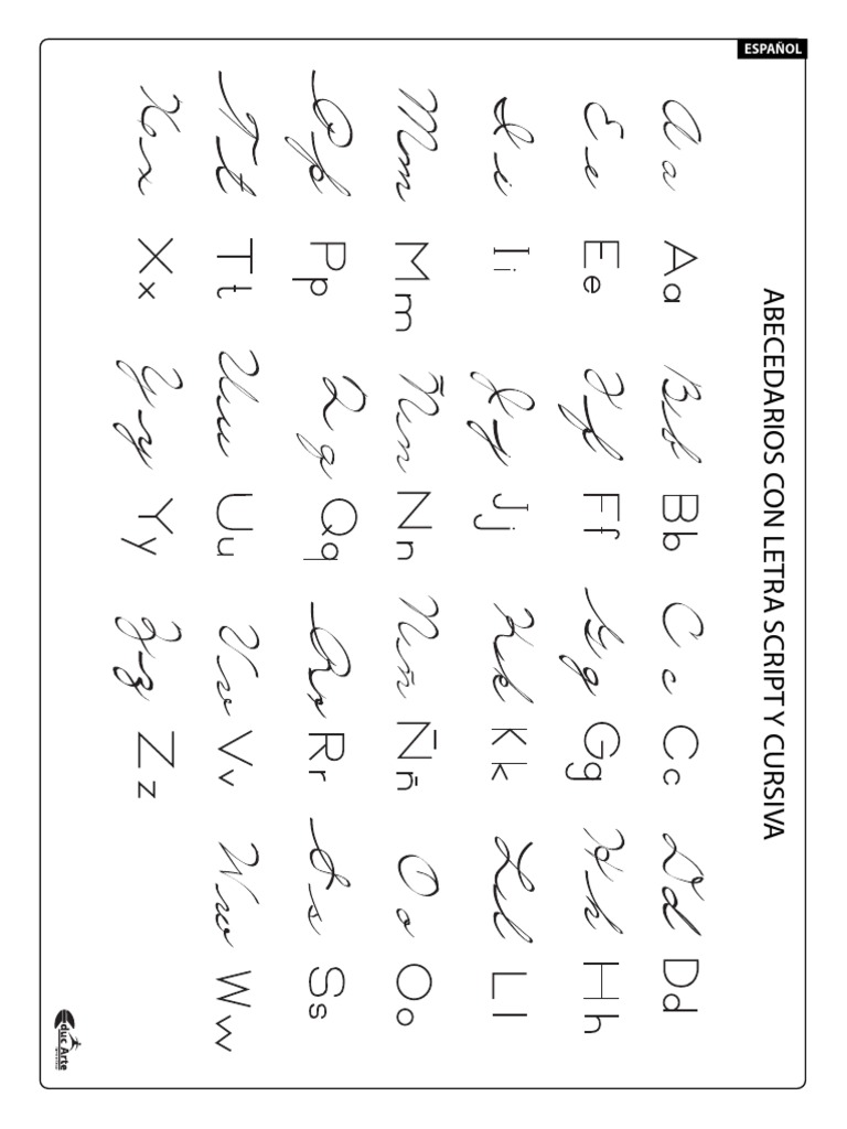 Alfabeto Script Cursiva PDF | PDF