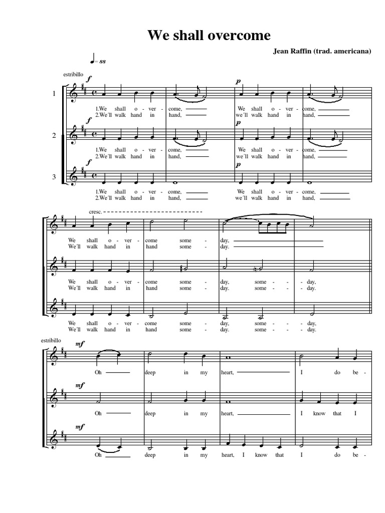 We Shall Overcome Pdf