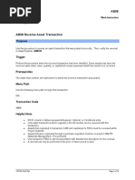 Reverse Asset Transaction in SAP AB08 | PDF