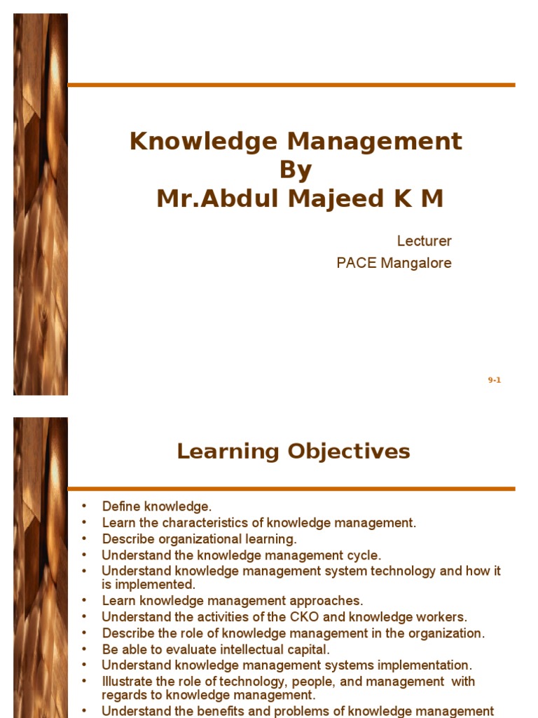 Knowledge Management System | PDF | Knowledge Management | Valuation ...
