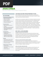 Anaconda Starter Guide Cheat Sheet PDF | PDF