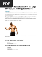 Testosterone Cheat Sheet | PDF