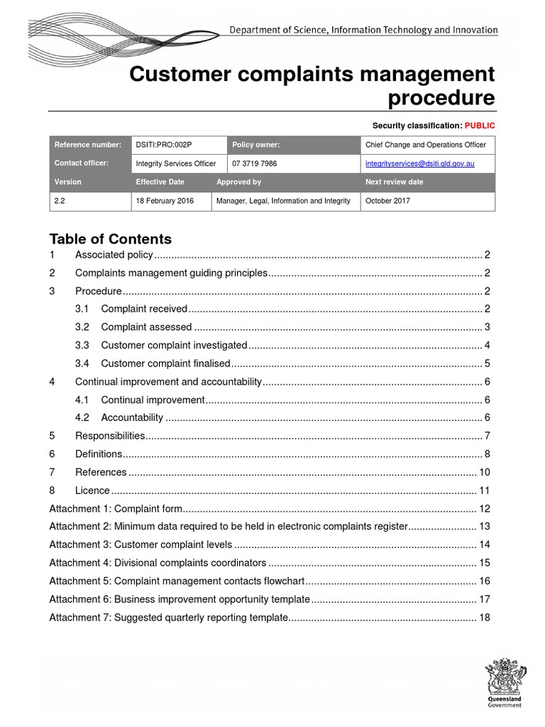 DSITI Complaints Handling Guide | PDF | Victimology | Complaint