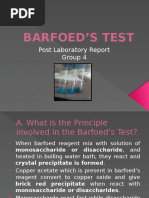 Barfoed's Test for Monosaccharides | PDF | Physical Chemistry ...