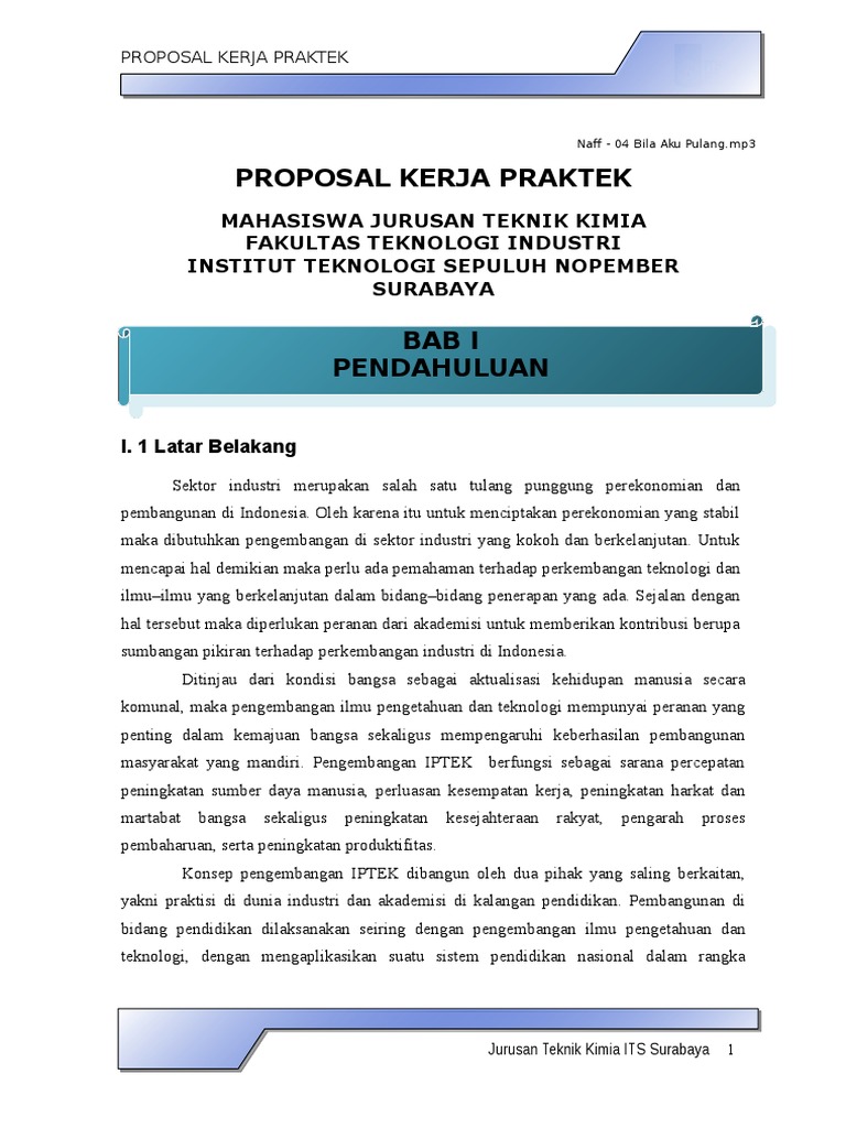 Proposal KP PKT | PDF