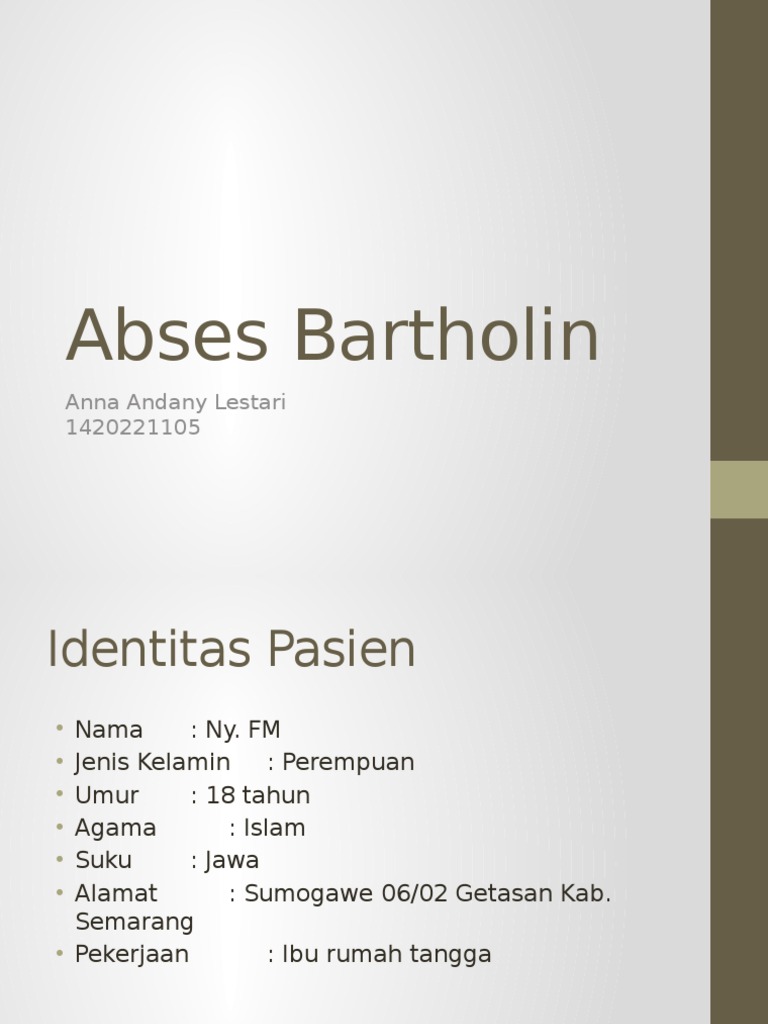 Abses Bartholin | PDF