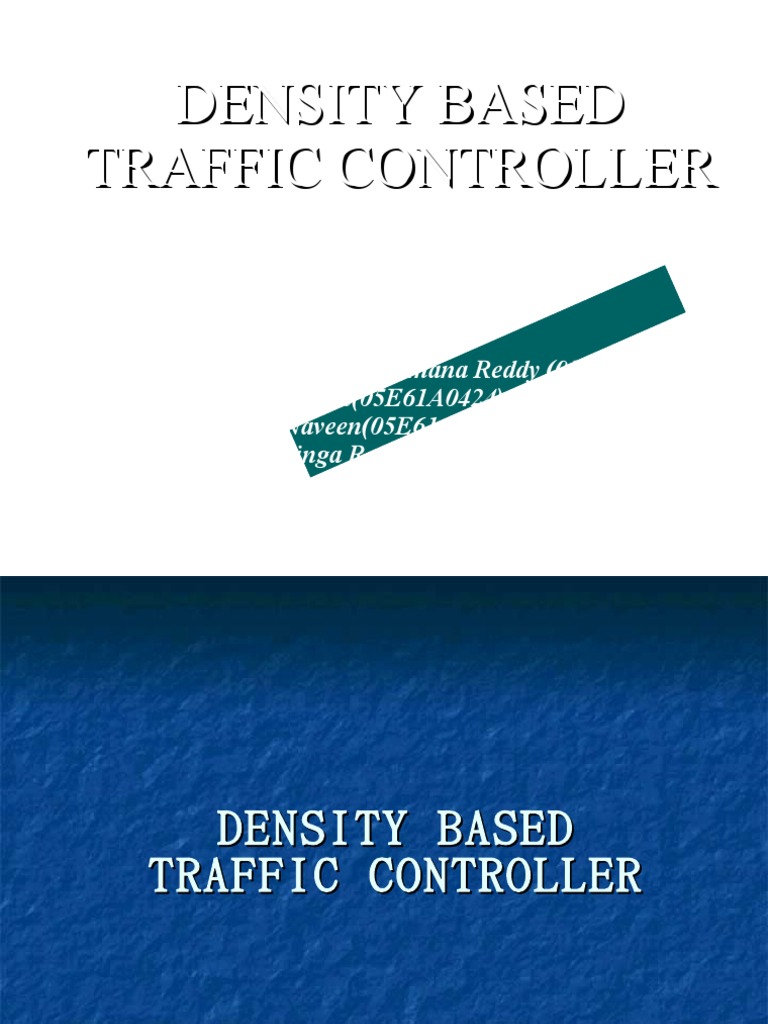 Density Based Traffic Controller | PDF | Infrared | Power Supply